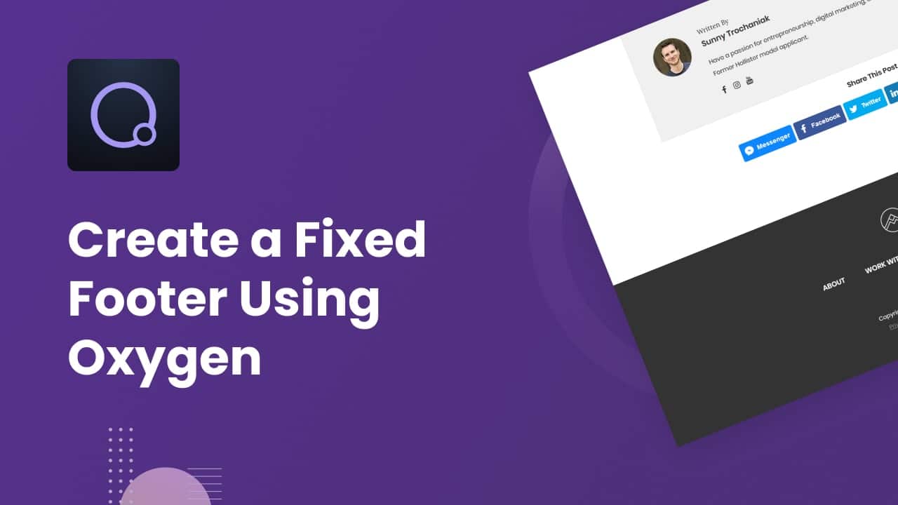 How to Create a Fixed Footer Using Oxygen | NewPulse Labs