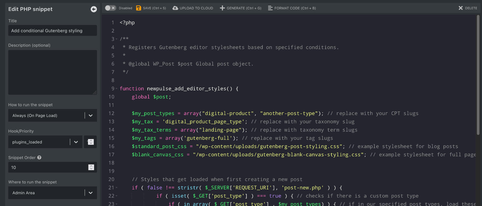 How To Add Css To Gutenberg Editor Based On Conditions Newpulse Labs